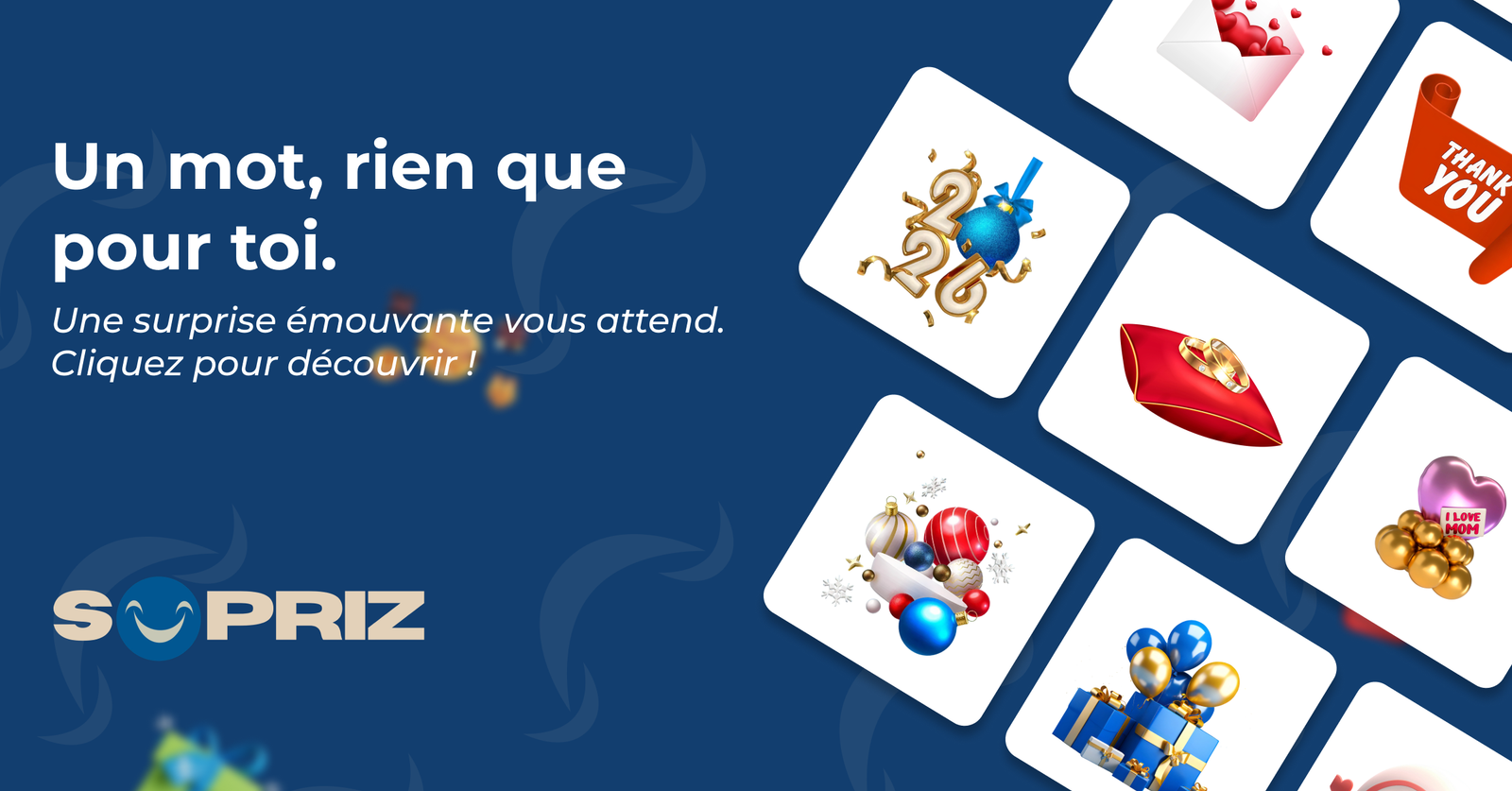 Supriz - Envoie un message supriz inoubliable
